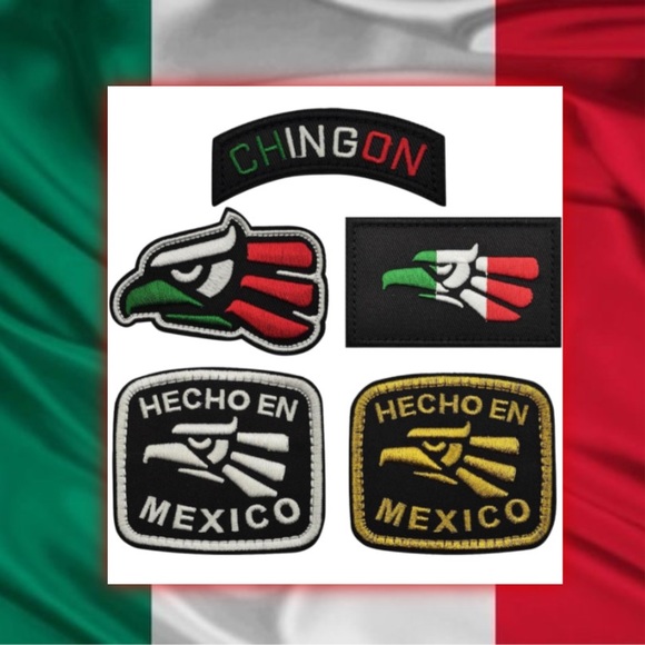 Accessories | 5 Mexican Flag Patches Mexican Flag Eagle Patch For Vest ...